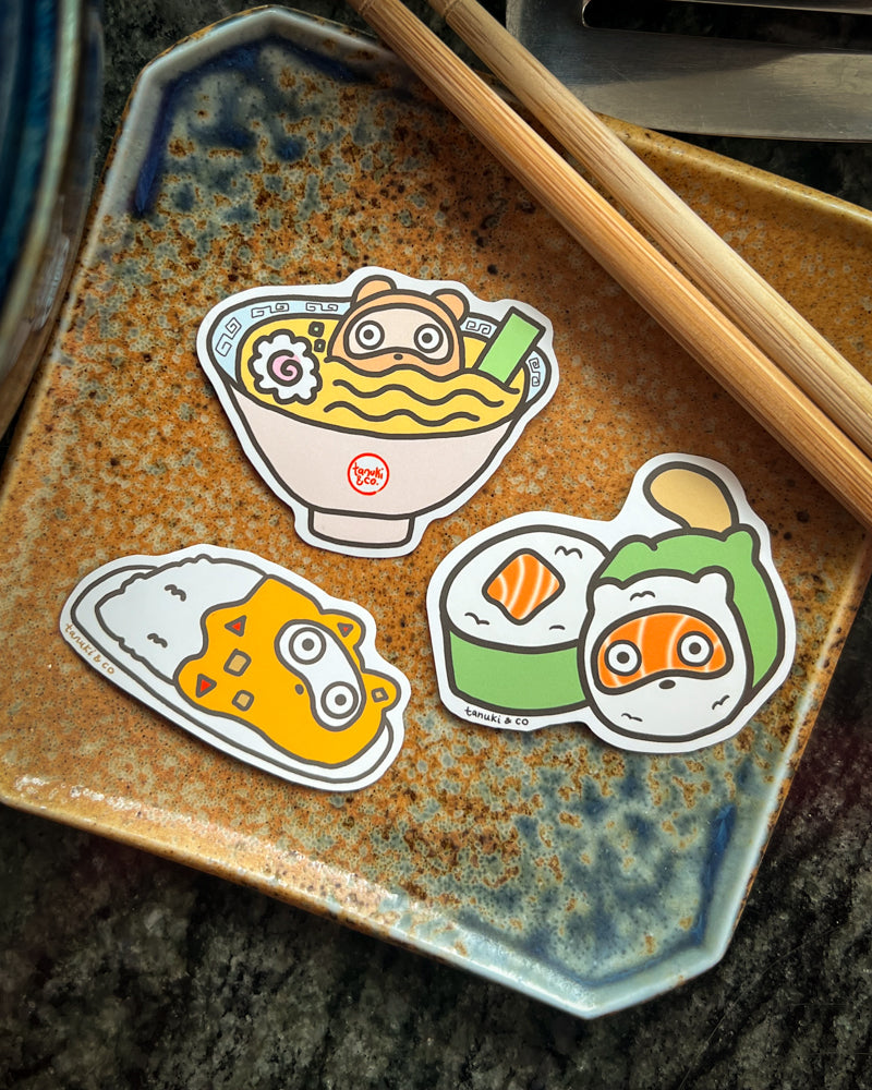 Sticker Trio – Tanuki & Co